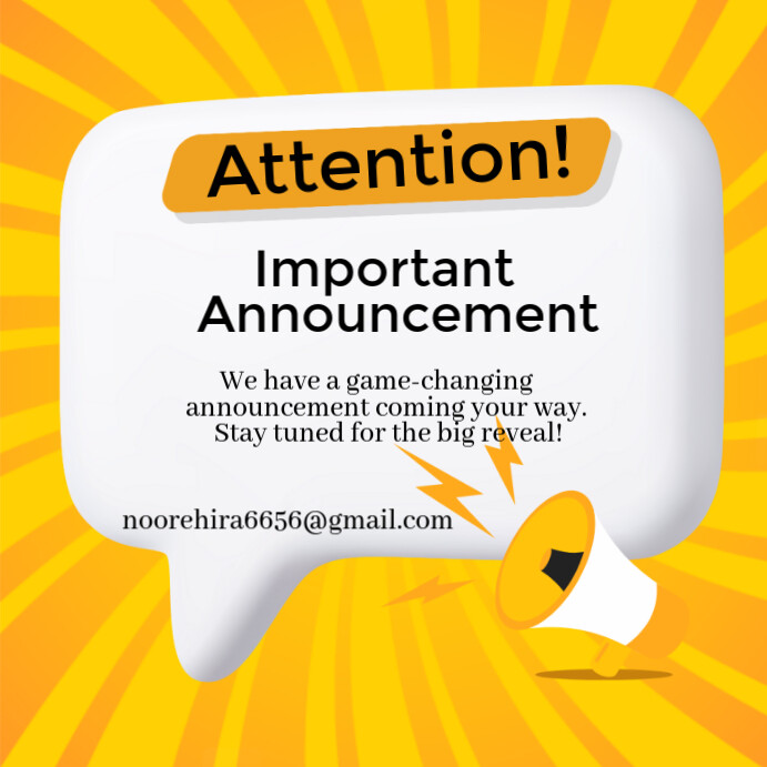 White Professional Attention Posters Instagram Post Template | PosterMyWall