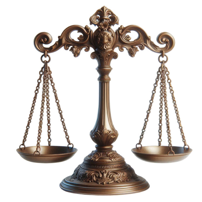 White Professional Balance Scale Of Justice Instagram Post Template ...