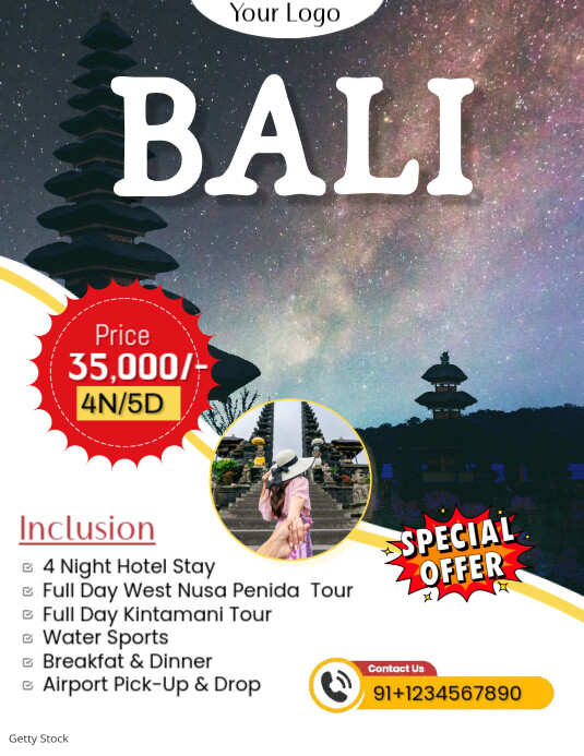 Copy of White Professional Bali Flyer (us Letter) | PosterMyWall
