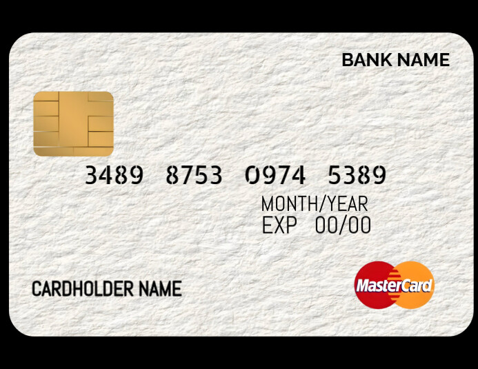 White Professional Bank Credit Debit Atm Card Flyer (us Letter ...