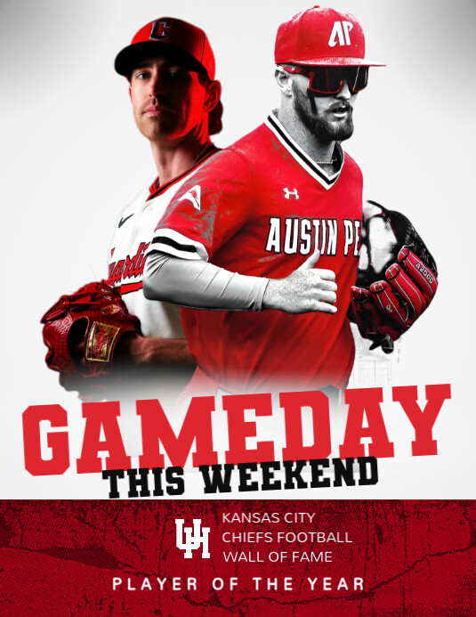 Copy of White Professional Baseball Gameday Flyer (us Letter ...