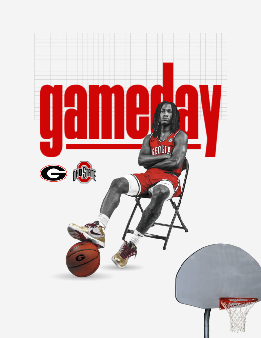 White Professional Basketball Gameday Flyer (us Letter) Template ...