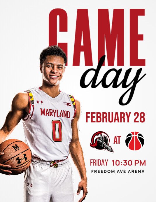 Copy of White Professional Basketball Gameday Flyer (us Letter ...