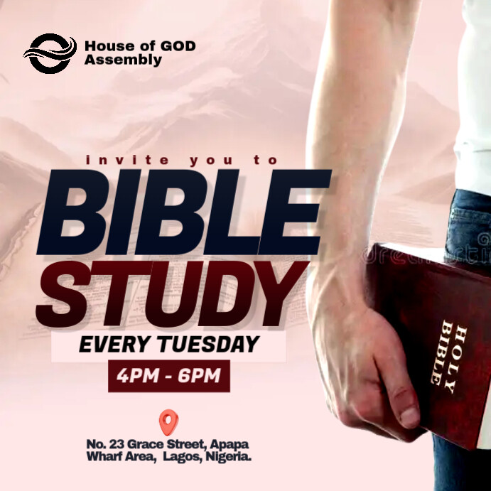 Plantilla de White Professional Bible Studies Instagram Post | PosterMyWall