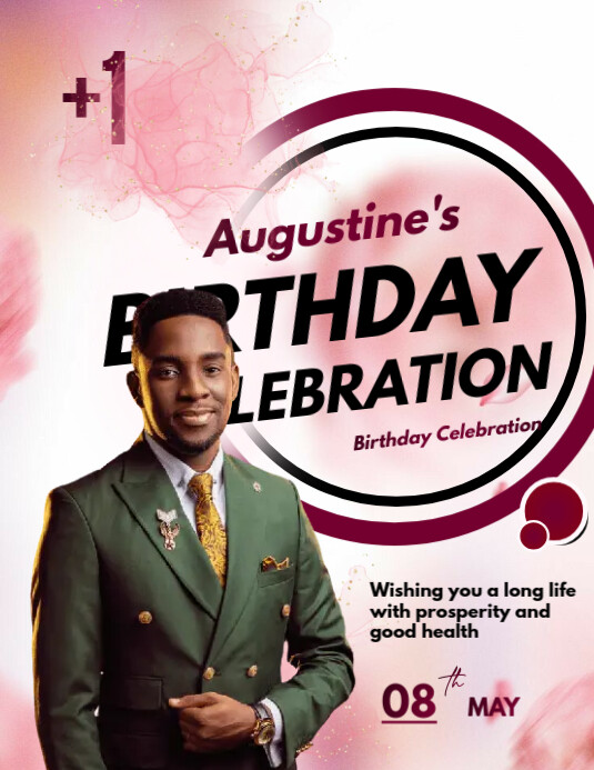 Copy of White Professional Birthday Flyer Flyer (us Letter) | PosterMyWall