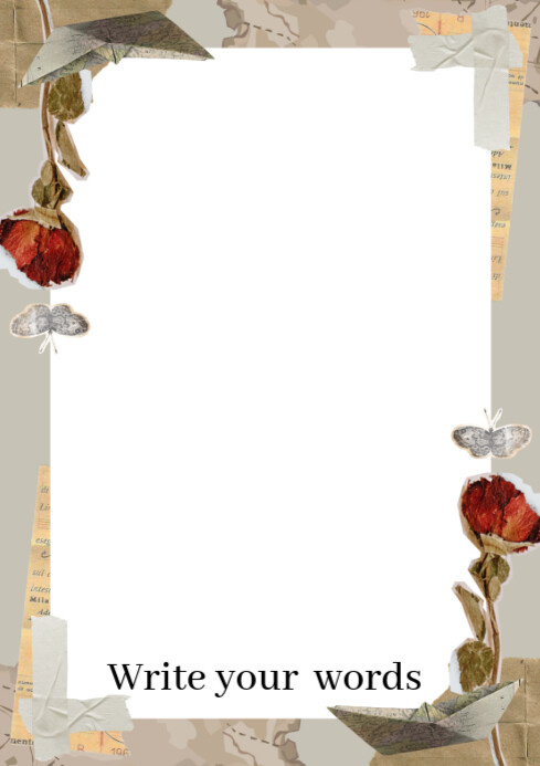 White Professional Blank Design A4 Template | PosterMyWall