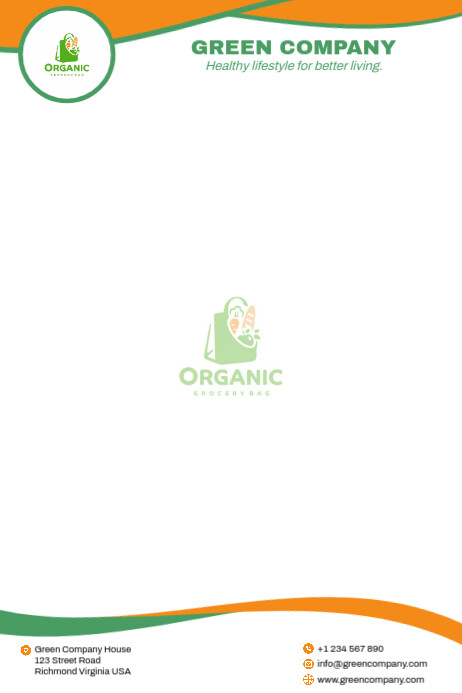 White Professional Blank Letter Head Template Poster | PosterMyWall