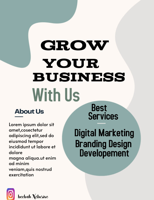 Copy of White Professional Bu Flyer (us Letter) | PosterMyWall