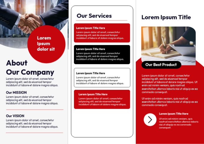 White Business Brochure A4 Template | PosterMyWall
