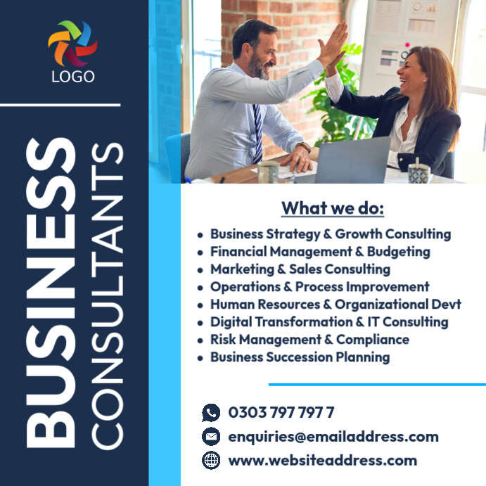 Copy of White Professional Business Consulting Consultant Services ...