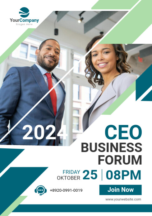 Copy of White Professional Business Event Poster Flyer A4 | PosterMyWall