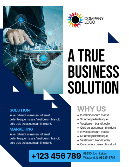 White Professional Business Flyer (us Letter) Template | PosterMyWall