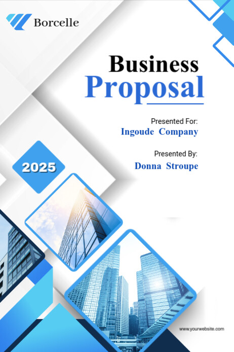 Copy of White Professional Business Proposal Poster | PosterMyWall