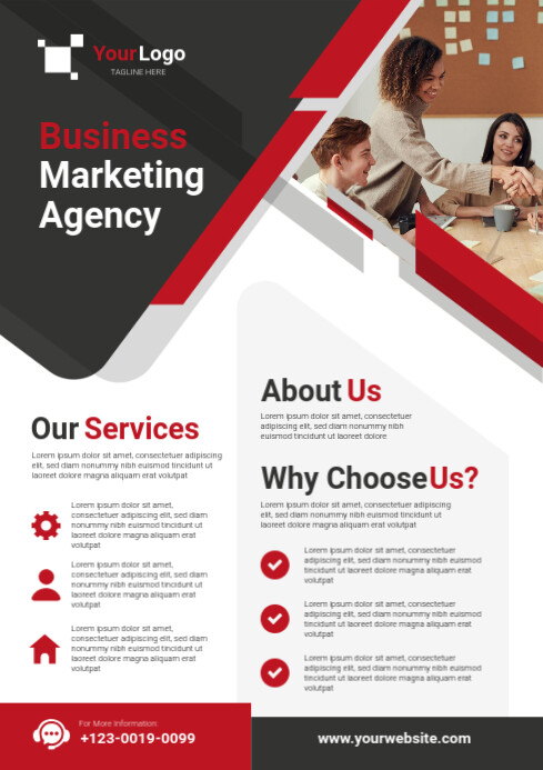 Copy of White Professional Business Services Ads Poster Flyer A4 ...