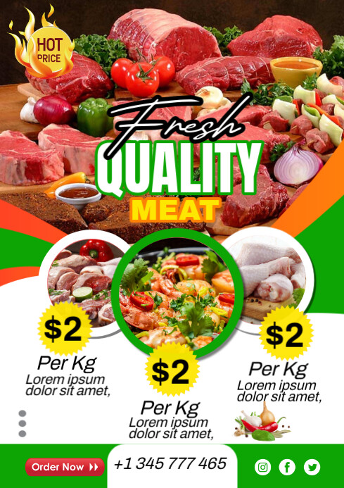 Copy of White Professional Butchery Poster A3 | PosterMyWall