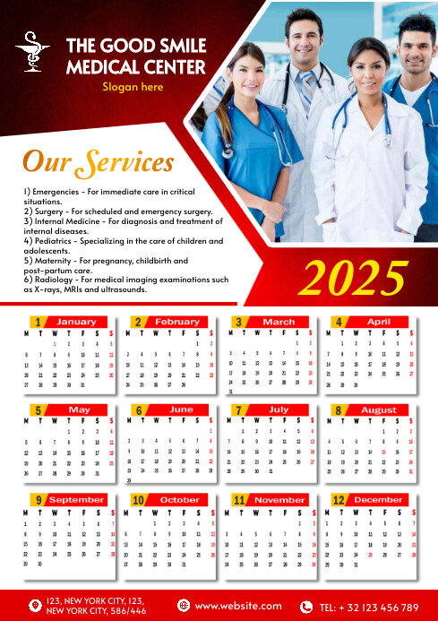 Copy of White Professional Calendar 2025 A4 | PosterMyWall