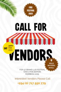 Call for Vendors Poster Template | PosterMyWall