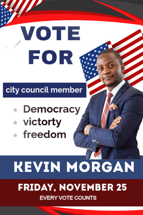 White Professional Campaigns Banners Poster Template | PosterMyWall