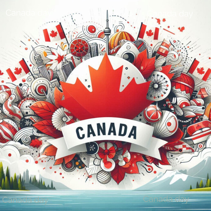 Copy of White Professional Canada Cultural Day Annive | PosterMyWall