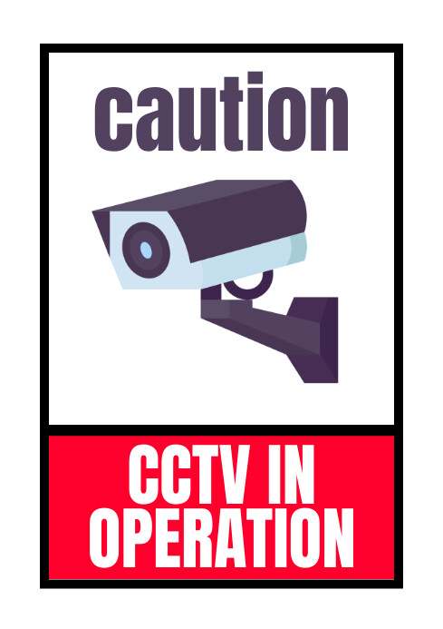 White Professional Caution A4 Template | PosterMyWall