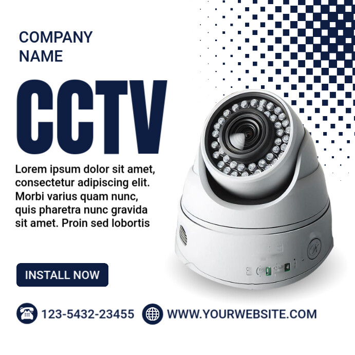 Plantilla de White Professional Cctv Instagram Post | PosterMyWall