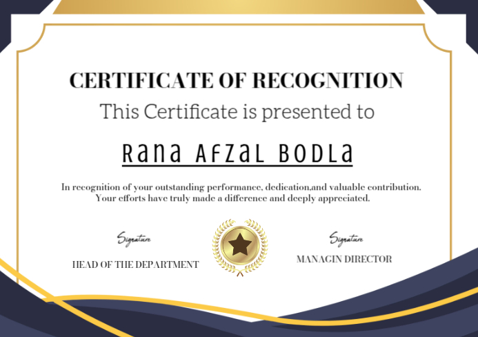 White Professional Certificate Background A5 Template | PosterMyWall