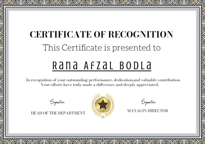 White Professional Certificate Background Design Templates A5 ...