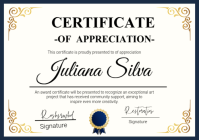 Certificate of application Template | PosterMyWall