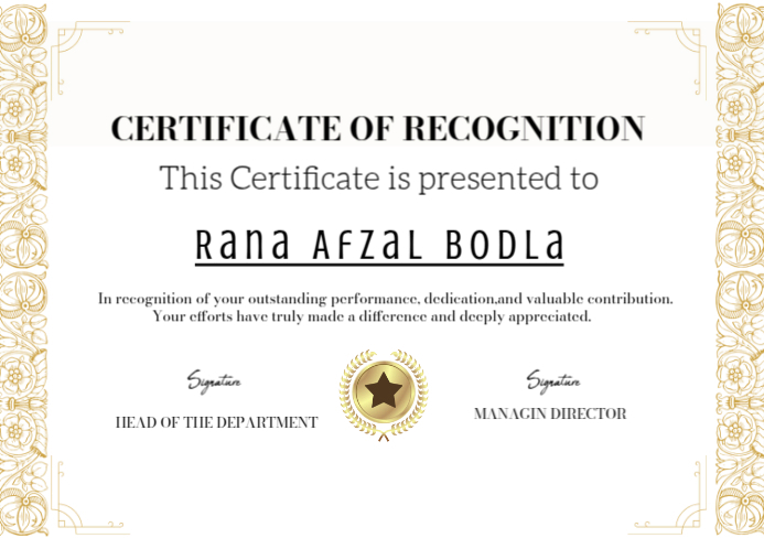 White Professional Certificate Of Appreciation Award Templates A5 ...