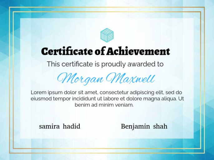 White Professional Certificate Of Presentation Templat | PosterMyWall