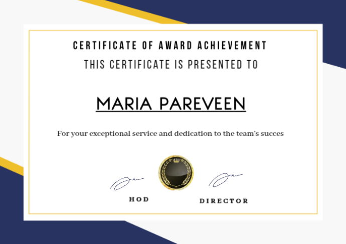 White Professional Certificate Of Recognitions A2 Template | PosterMyWall