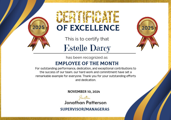 Copy of White Professional Certificates Template A4 | PosterMyWall