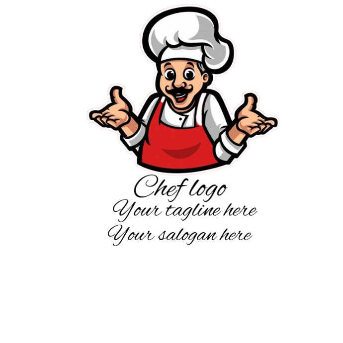 White Professional Chef Logo Template | PosterMyWall