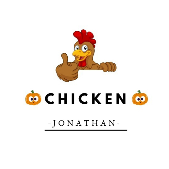 White Professional Chicken Jonathan Logo Design Tampelte Logo Template ...