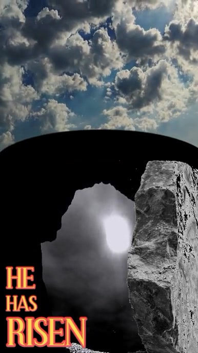 White Professional Christ Resurrection Flyer Instagram Story Template ...