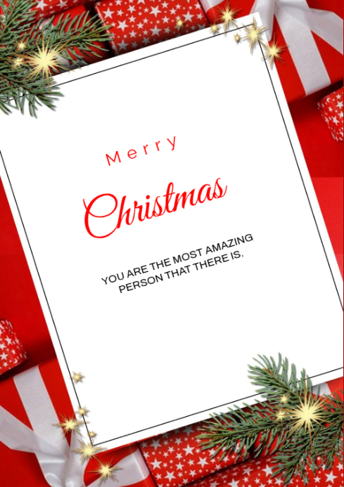 White Professional Christmas A3 Template | PosterMyWall
