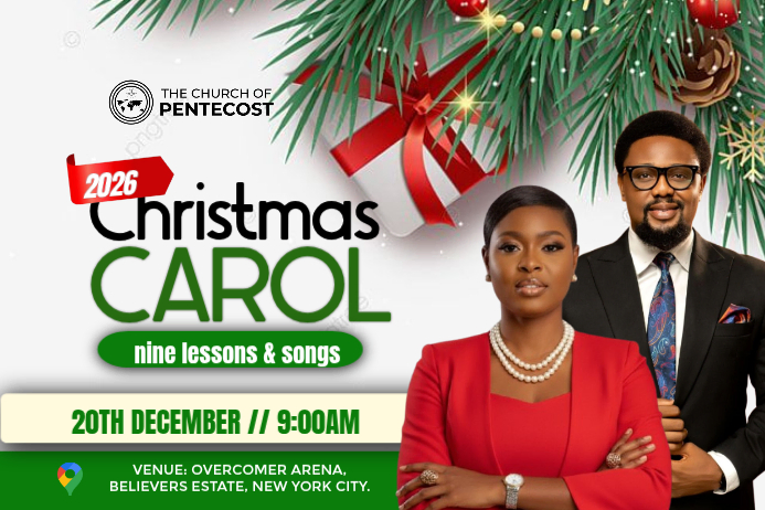 White Professional Christmas Carol Poster Template | PosterMyWall