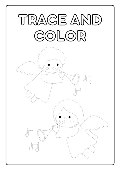 White Professional Christmas Coloring Pages A4 Templat | PosterMyWall