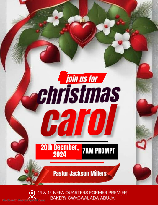 White Professional Christmas Flyer (us Letter) Template | PosterMyWall