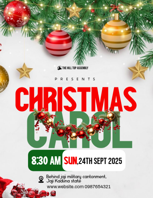 White Professional Christmas Flyer (us Letter) Template | PosterMyWall