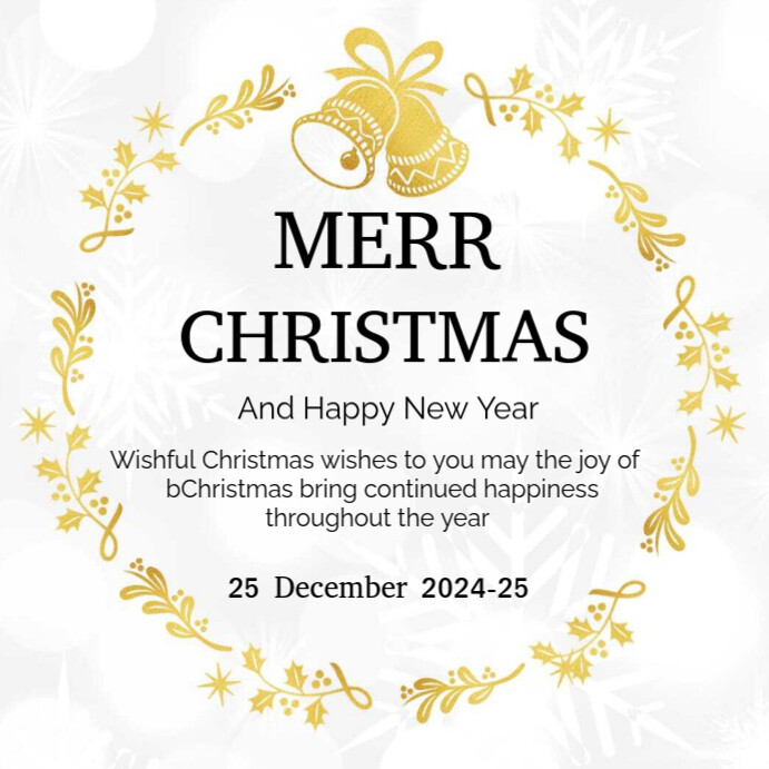 Copy of White Professional Christmas Instagram Post | PosterMyWall