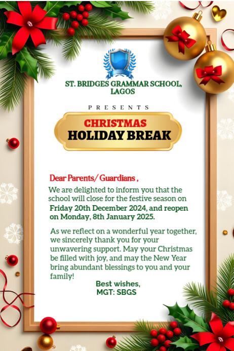 Copy of White Professional Christmas School Event Flyer Poster ...