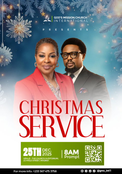 White Professional Christmas Service Flyer Design Template A4 ...