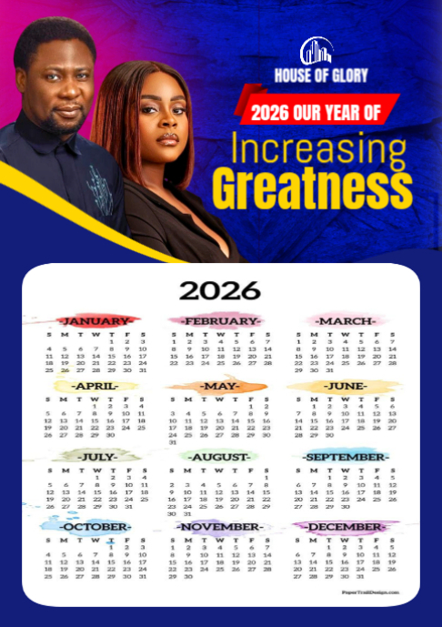 White Professional Church Calendar A2 Template | PosterMyWall