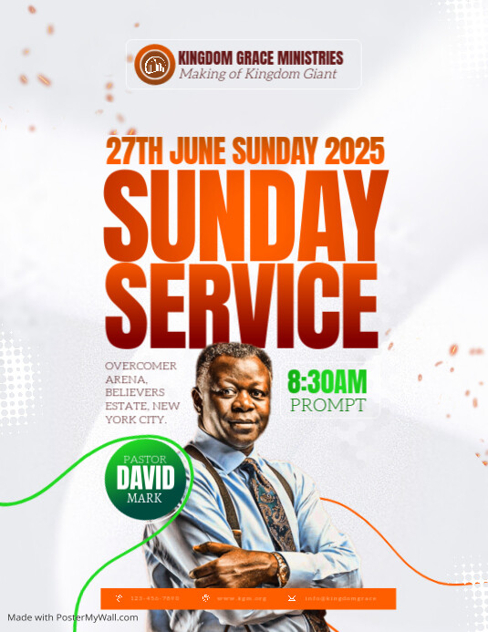 Copy of White Professional Church Design Flyer Flyer (us Letter ...