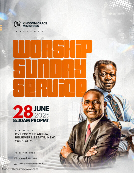 Copy of White Professional Church Design Flyer Flyer (us Letter ...