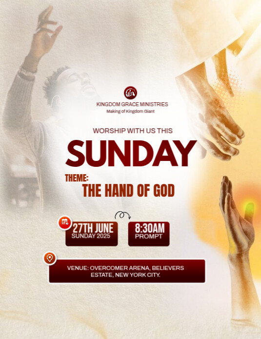 Copy of White Professional Church Design Flyer Flyer (us Letter ...