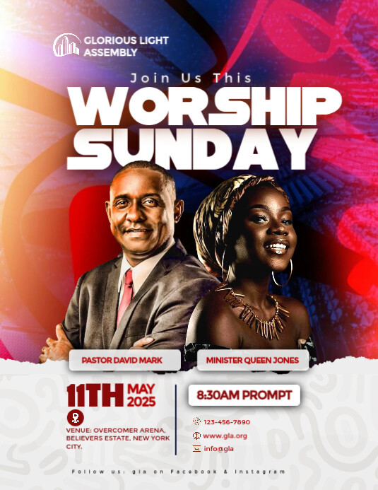 Copy of White Professional Church Design Flyer Flyer (us Letter ...