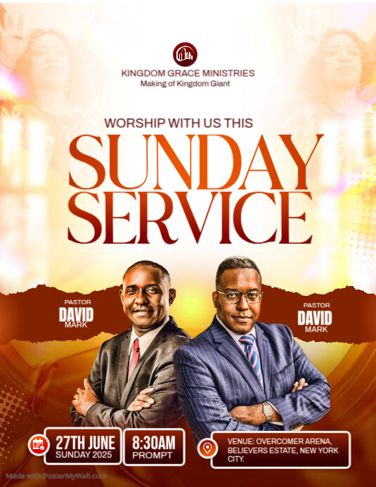 Copy of White Professional Church Design Flyer Flyer (us Letter ...