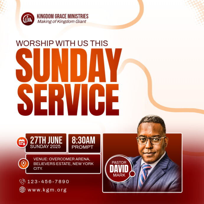 Copy of White Professional Church Design Flyer Instagram Post ...